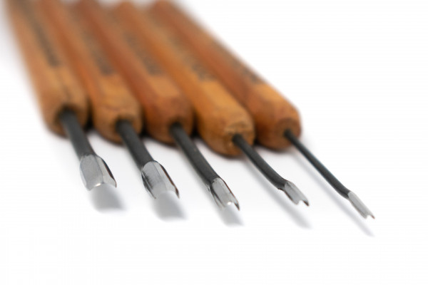 5 Piece U-Gouge Set | Micro Tools | Carving tools | PrecarvAustria ...