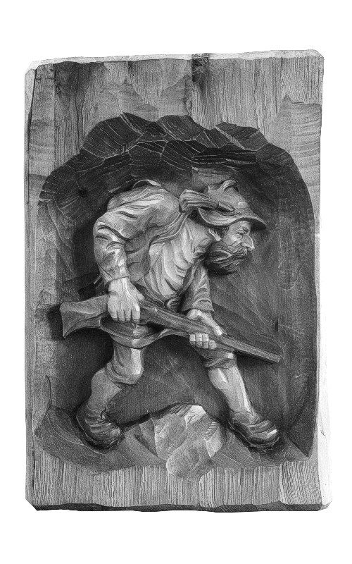 Poacher in relief | Hunting & Climbers | Roughouts | PrecarvAustria ...