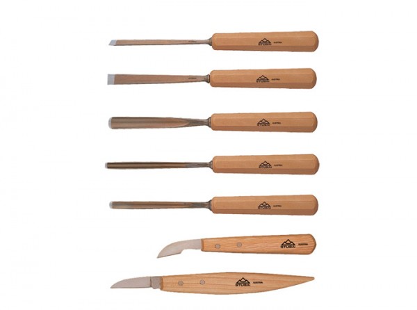 Stubai Standard - Woodcarving-set – 7 pcs | Stubai Carving tool sets ...