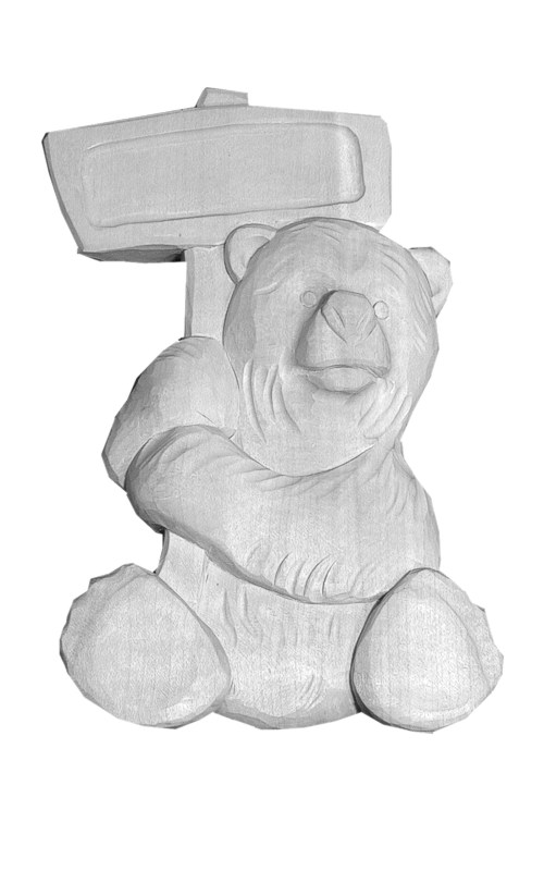 Bear in relief | Animals | Roughouts | PrecarvAustria / Austrian ...