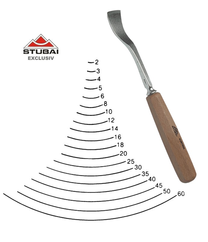 Stubai "Exclusive" - sweep 4 - short bent tool | Stubai Exclusive ...