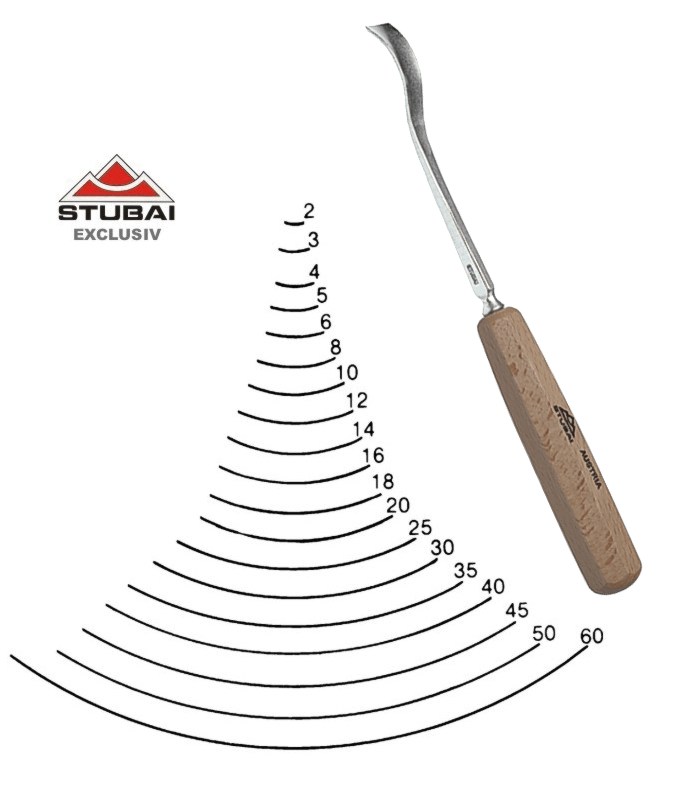 Stubai "Exclusive" - sweep 6 - back bent tool | Stubai Exclusive ...