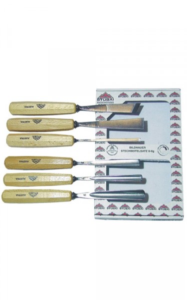 Stubai "Exclusive" woodcarving set - 6 pcs. | Stubai Carving tool sets ...