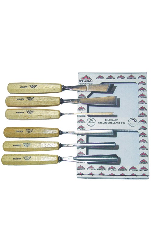 Stubai "Exclusive" woodcarving set - 6 pcs. | Stubai Carving tool sets ...