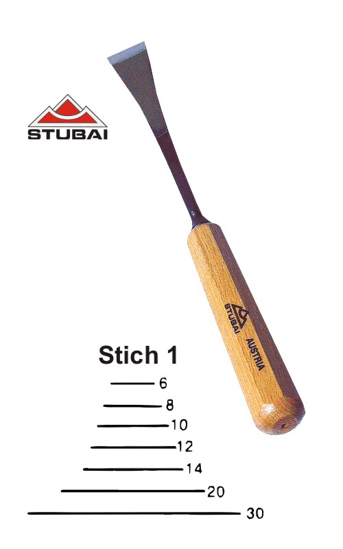 Stubai Standard - fishtail tool - sweep 1 - sharpened | Stubai Standard ...