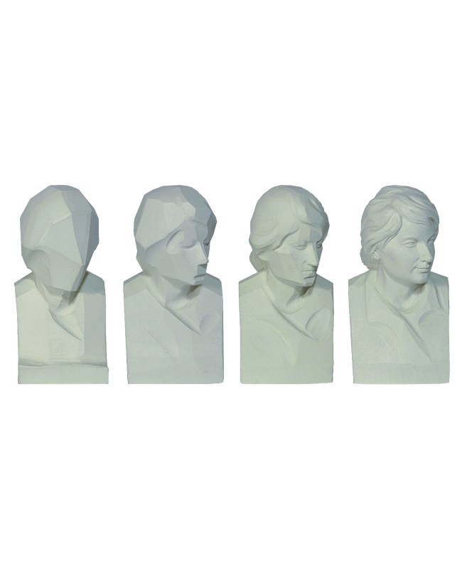 Female head - study cast | Step-by-step casts | Study-casts ...