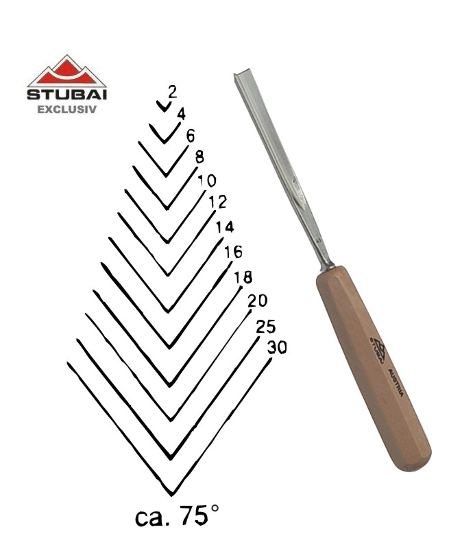 Stubai "Exclusive" - sweep 39 - straight v-tool 75° | Stubai Exclusive ...