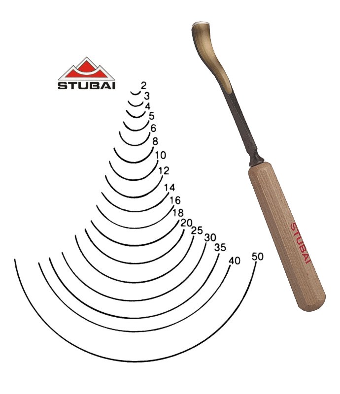 Stubai Standard - sweep 9 - short bent tool - sharpened | Stubai ...