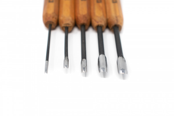 5 Piece U-Gouge Set | Micro Tools | Carving tools | PrecarvAustria ...