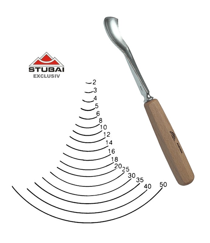 Stubai "Exclusive" - sweep 7 - short bent tool | Stubai Exclusive ...