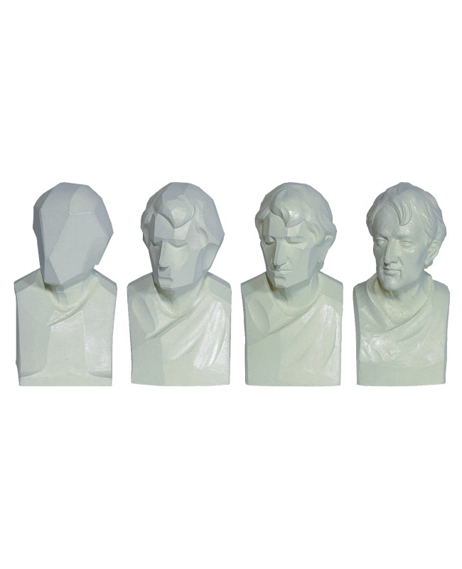 Male head - study cast | Step-by-step casts | Study-casts ...