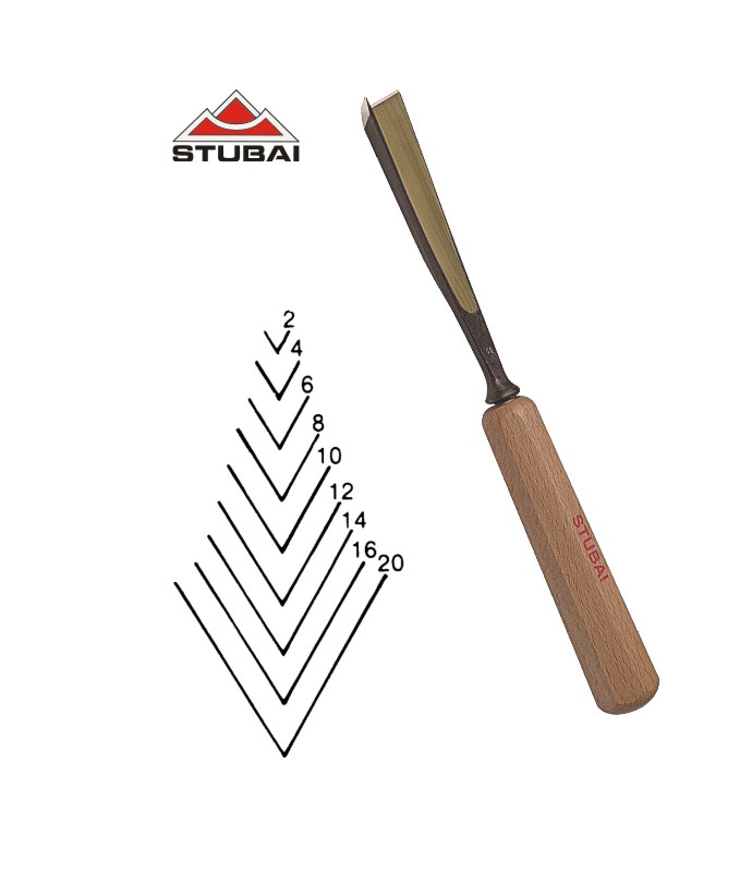 Stubai Standard - sweep 41 - straight v-tool 60° - sharpened | Stubai ...
