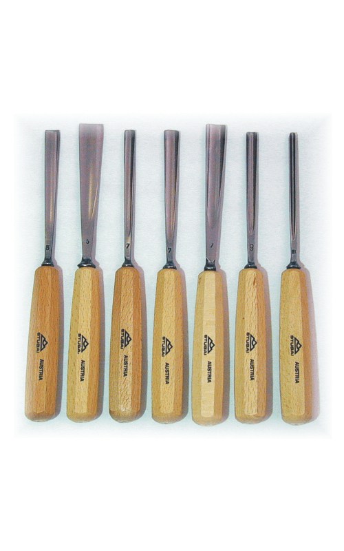 Stubai "Exclusive" set 2 for ornament carving - 7 pcs. | Stubai Carving ...